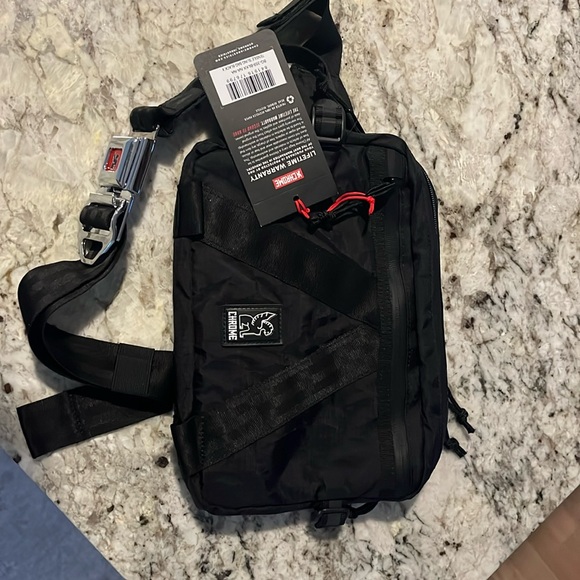 Bags | Chrome Sling Bag | Poshmark
